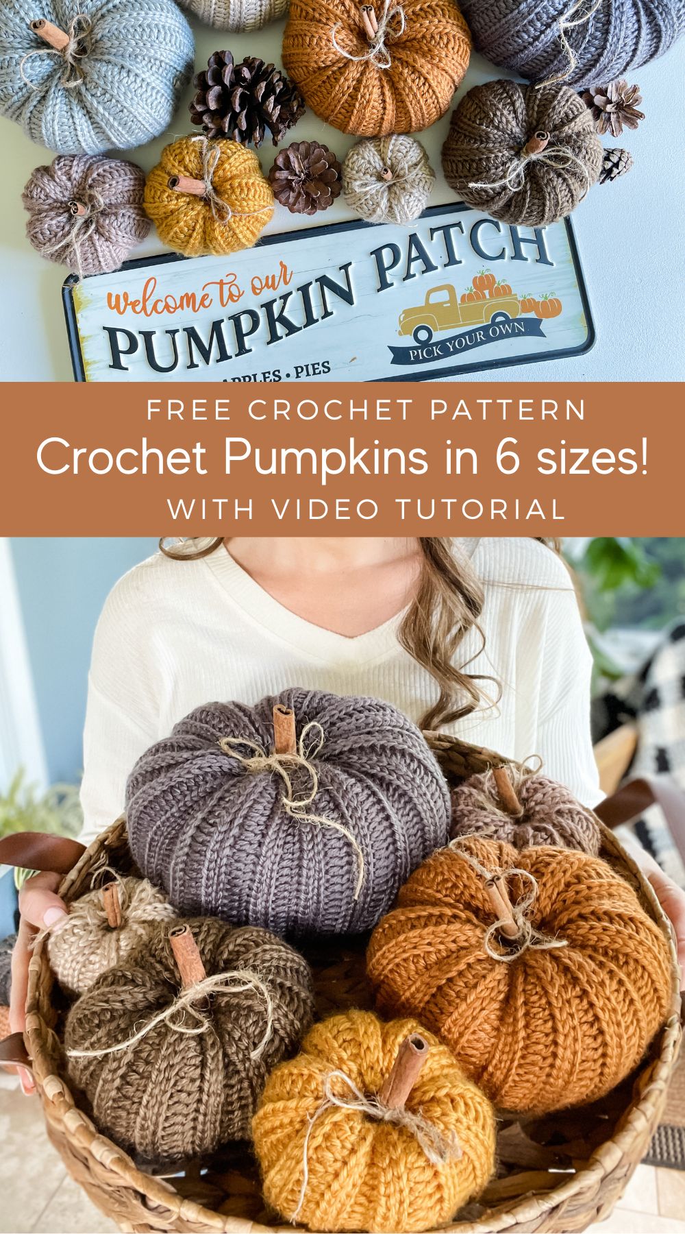 Country Harvest Crochet Pumpkins - Free Pattern - MJ's off the Hook Designs
