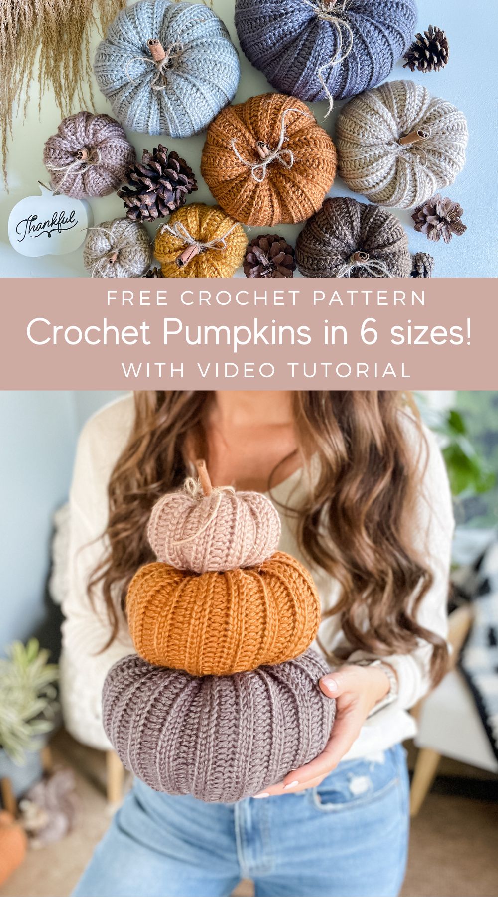 Country Harvest Crochet Pumpkins - Free Pattern - MJ's off the Hook Designs