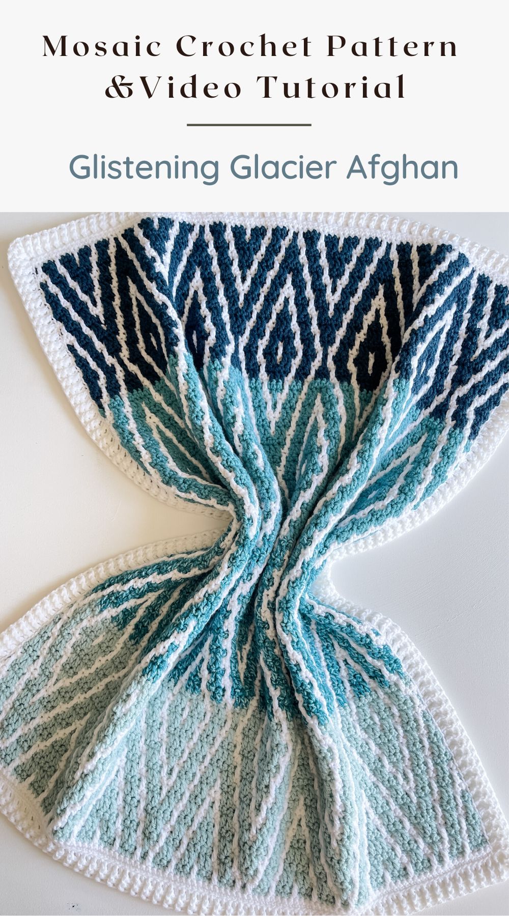 Glistening Glacier Afghan - MJ's off the Hook Designs