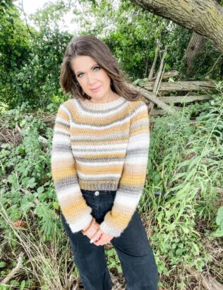 Easy Crochet Raglan Sweater - MJ's off the Hook Designs