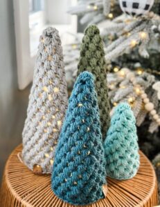 Puff Stitch Crochet Trees - MJ's off the Hook Designs