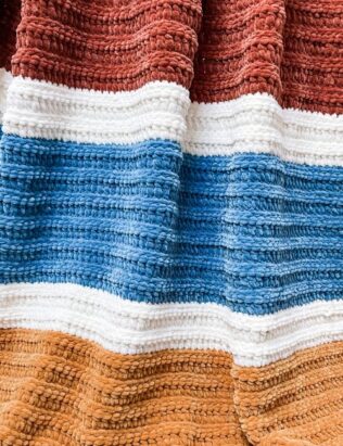 Ribbed Baby Blanket Crochet Pattern - MJ's off the Hook Designs
