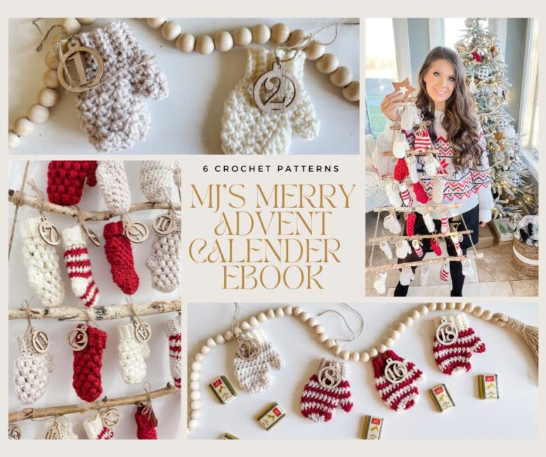 Mini Puff Stitch Mitten Crochet Pattern - MJ's off the Hook Designs