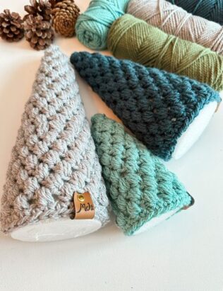 Puff Stitch Crochet Trees - MJ's off the Hook Designs