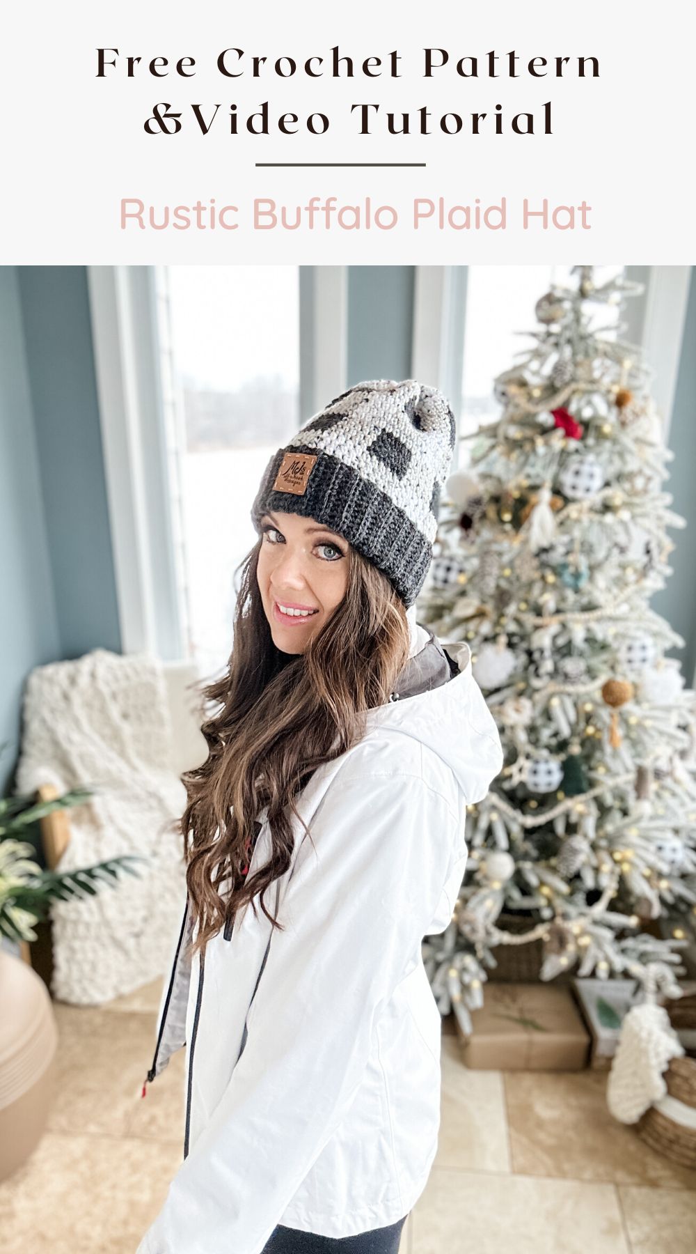 Rustic Buffalo Plaid Crochet Hat - MJ's off the Hook Designs