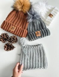 Chunky Ribbed Crochet Hat - MJ's off the Hook Designs