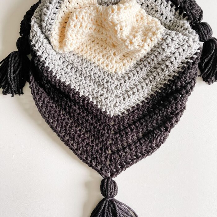 Easy Bulky Crochet Shawl - MJ's off the Hook Designs