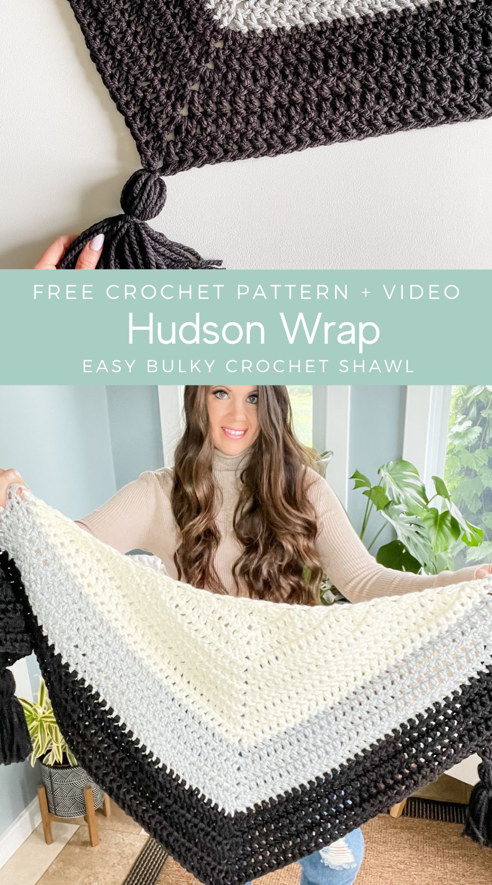 Easy Bulky Crochet Shawl - MJ's off the Hook Designs
