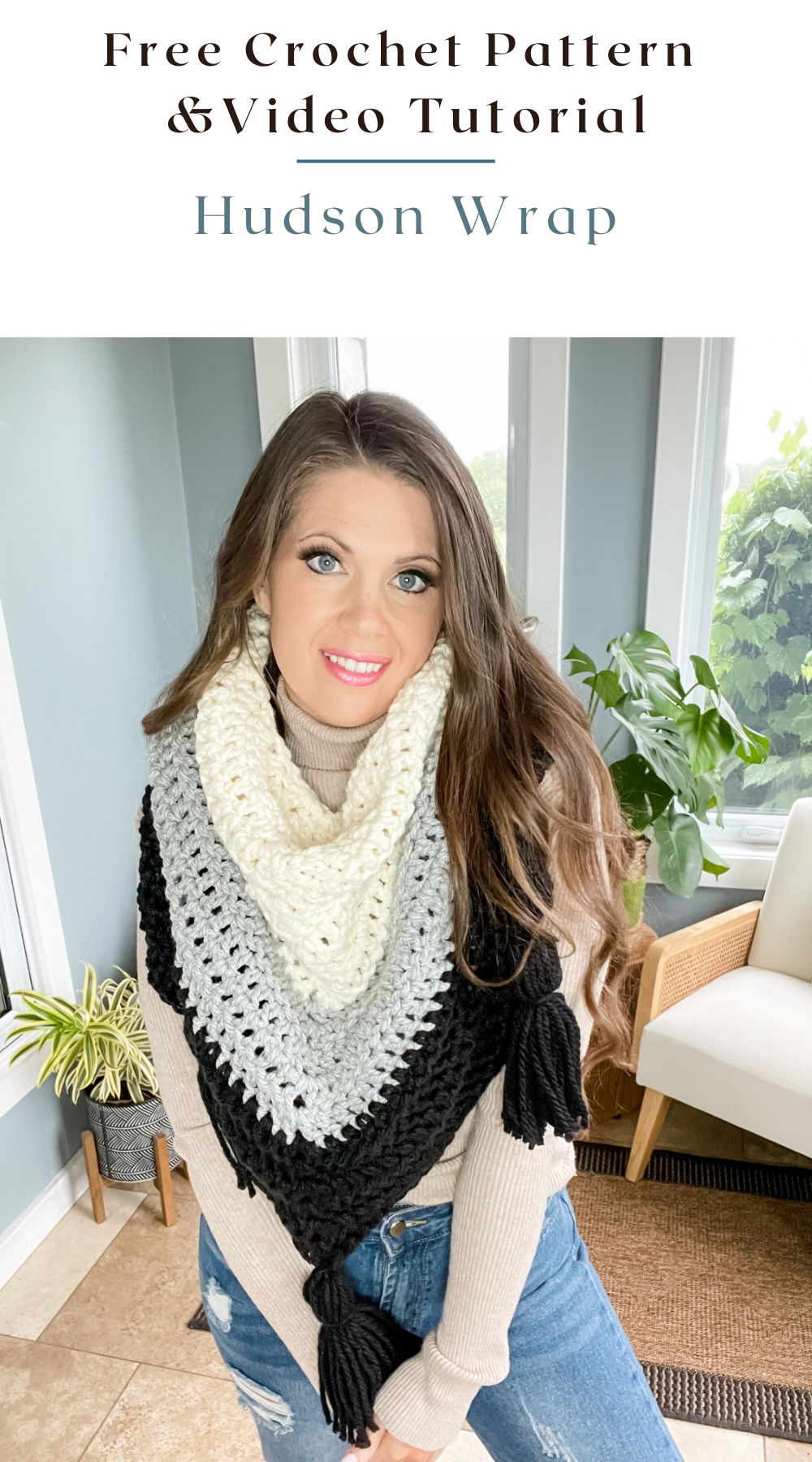 Easy Bulky Crochet Shawl - MJ's off the Hook Designs