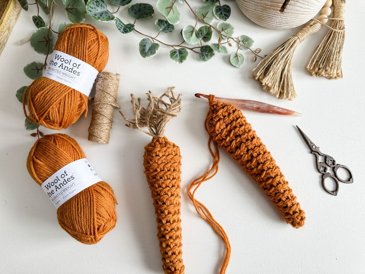 Rustic Farmhouse Carrots - MJ's off the Hook Designs