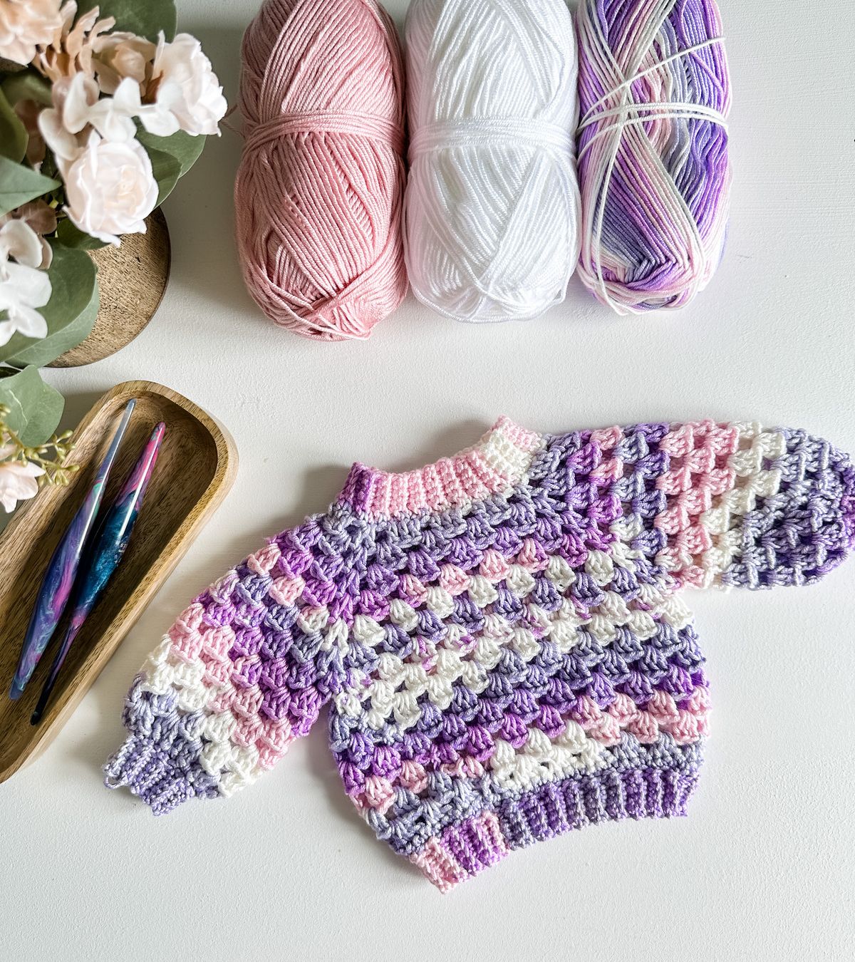 Crochet Raglan Sweater for Children - MJ's off the Hook Designs