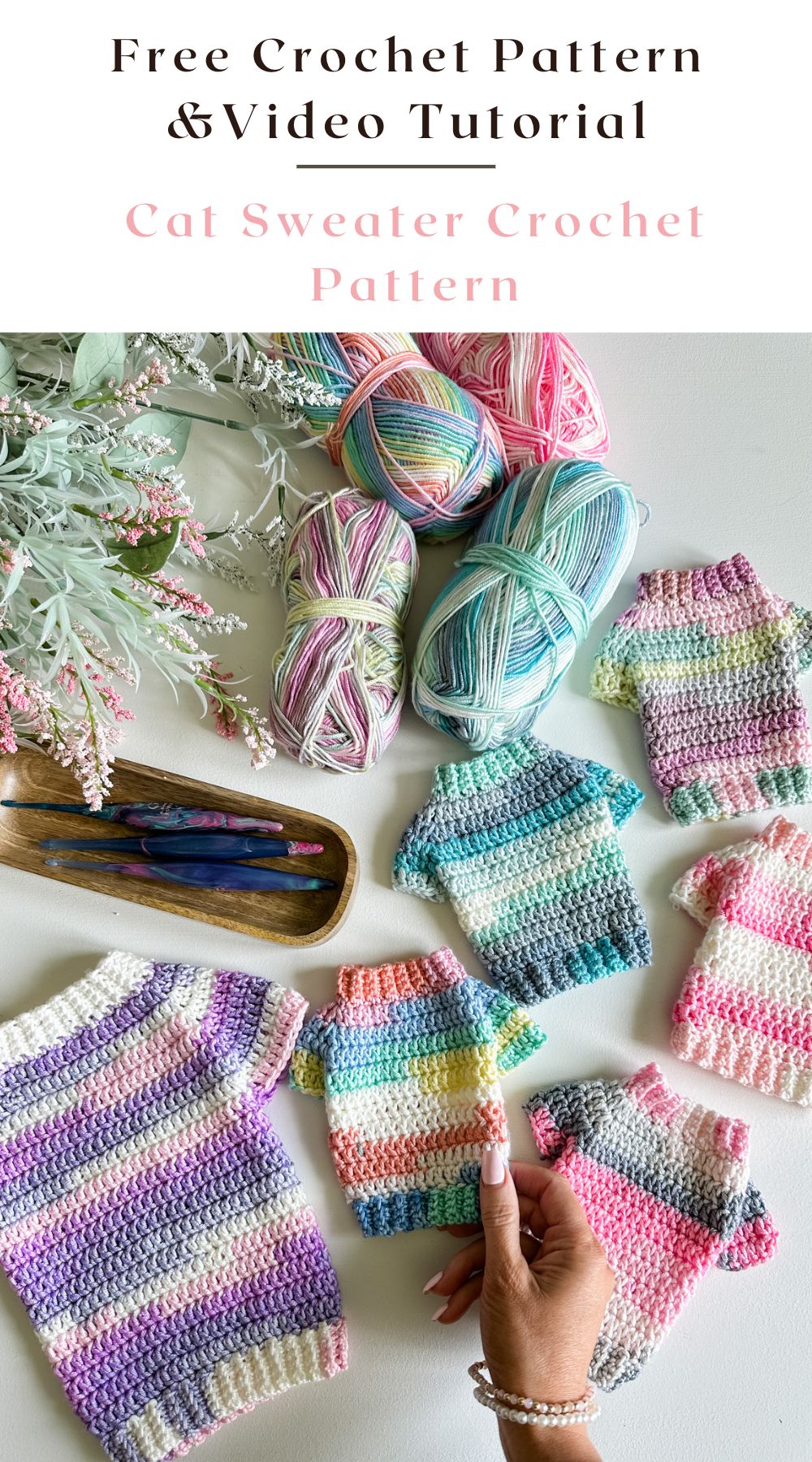 Cat Sweater Crochet Pattern - MJ's off the Hook Designs