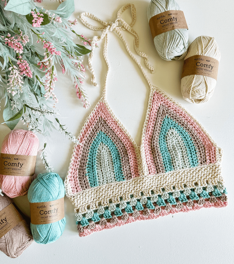 Granny Pop Halter Top - MJ's off the Hook Designs