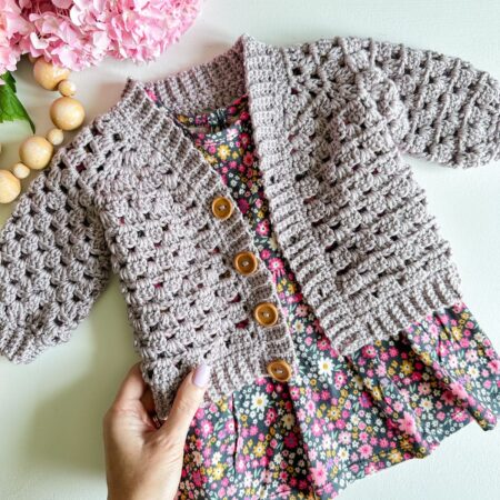 Childrens Crochet Cardigan - MJ's off the Hook Designs