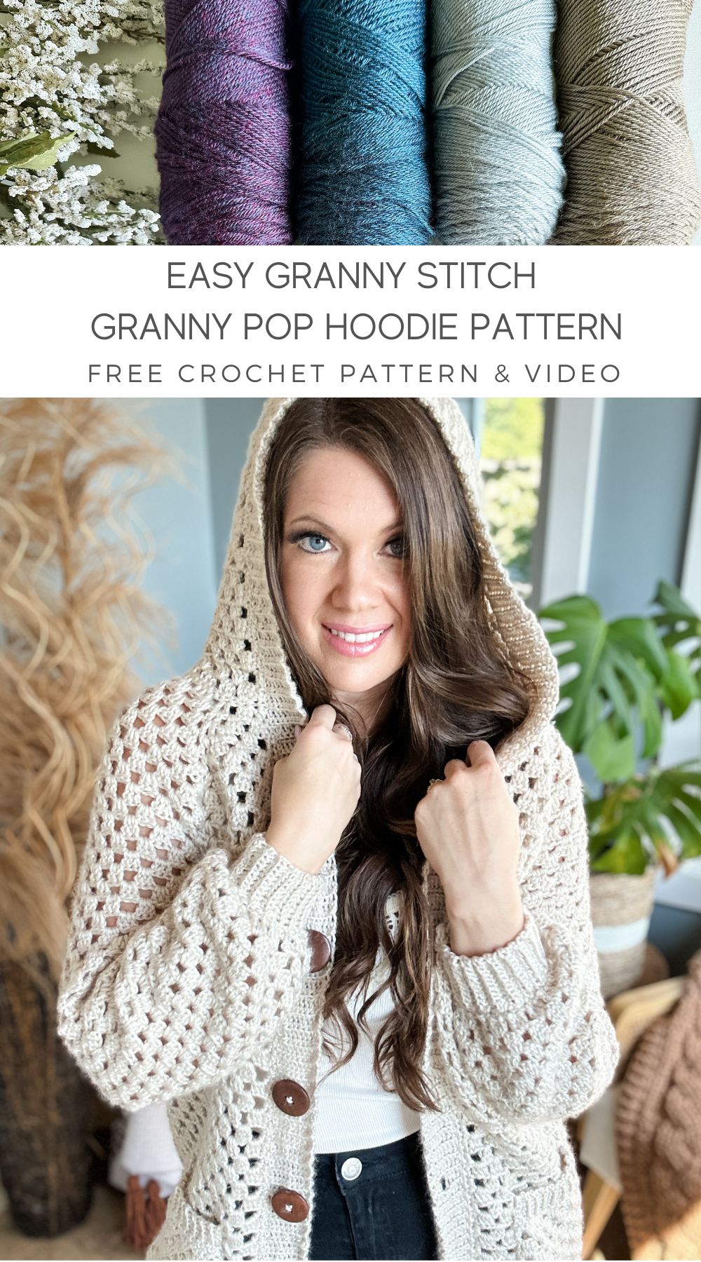 Hooded Crochet Cardigan Pattern - MJ's off the Hook Designs