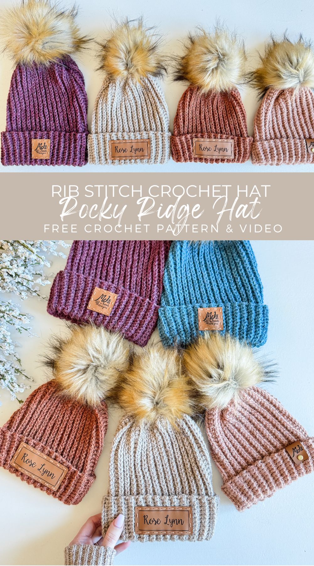 Create the Perfect Rocky Ridge Crochet Hat