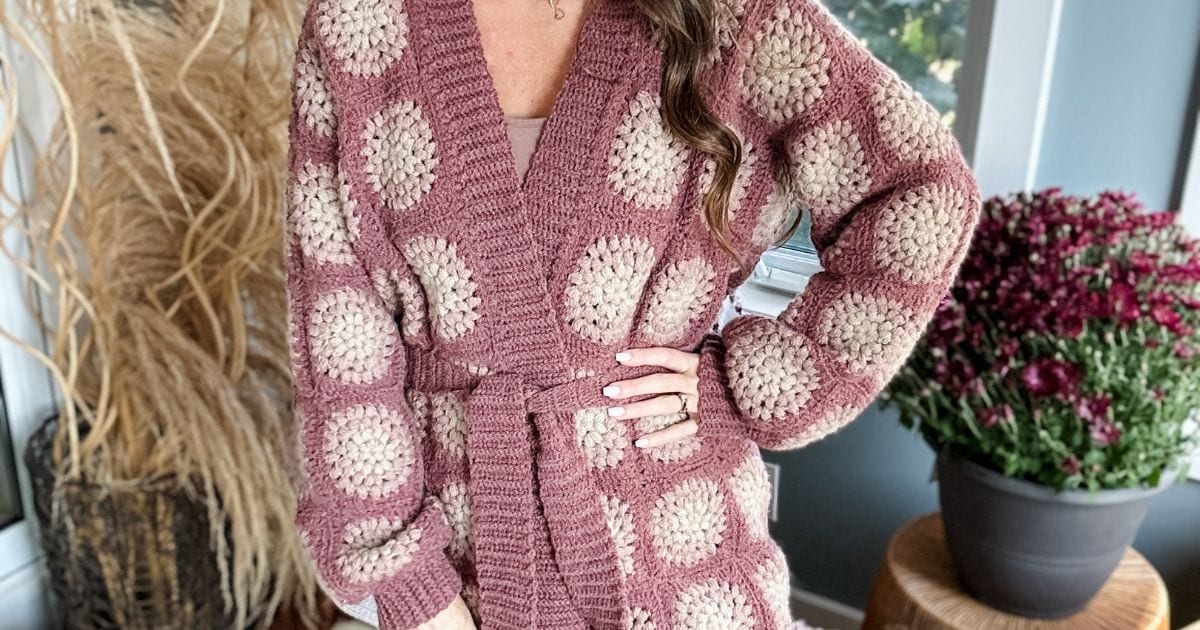 Granny Square Pattern: River Stone Crochet Coatigan - MJ's off the Hook ...