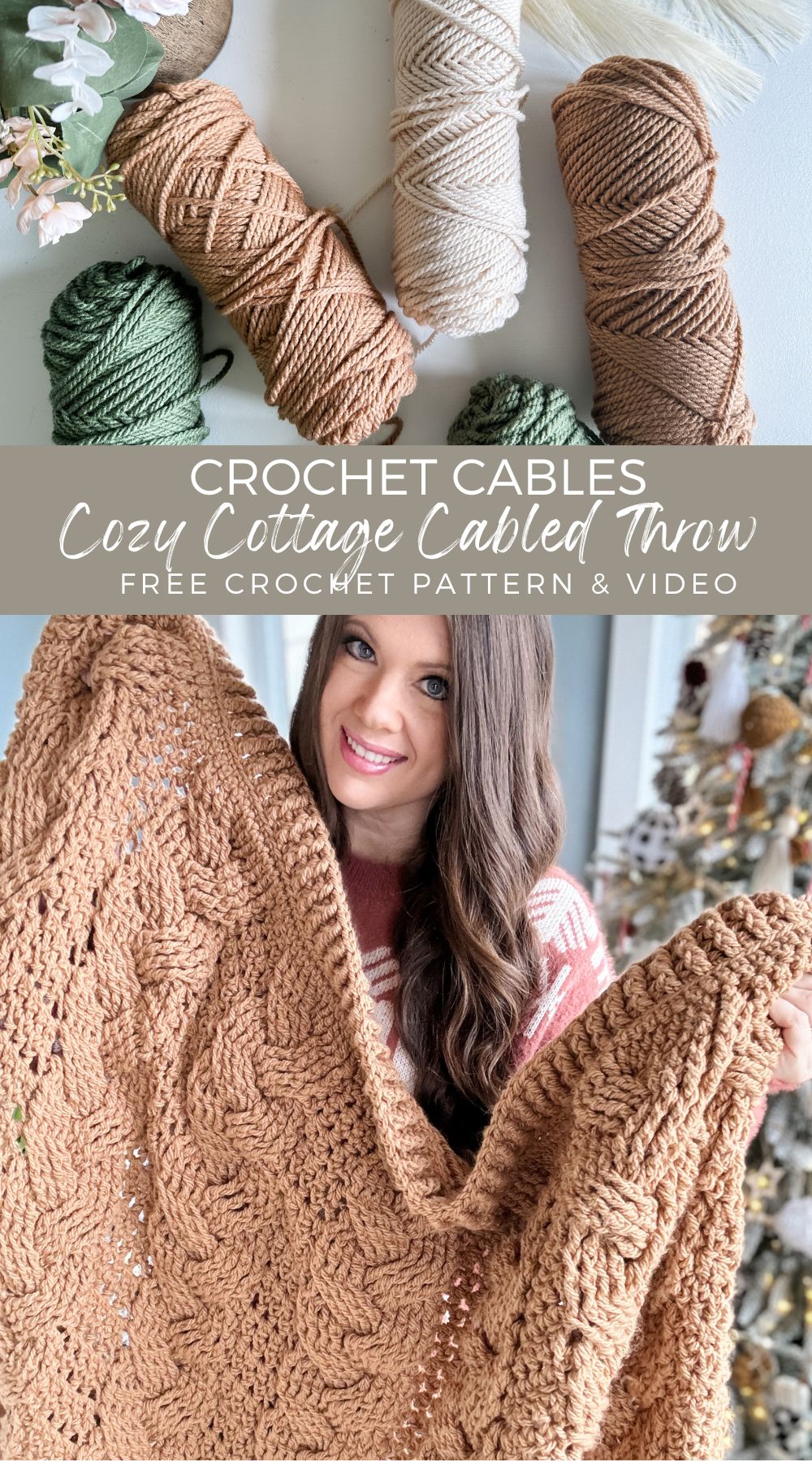 Unlock Your Creativity with This Crochet Cabled Throw Blanket