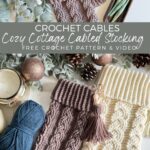The Best Cabled Stocking Crochet Pattern for Holidays