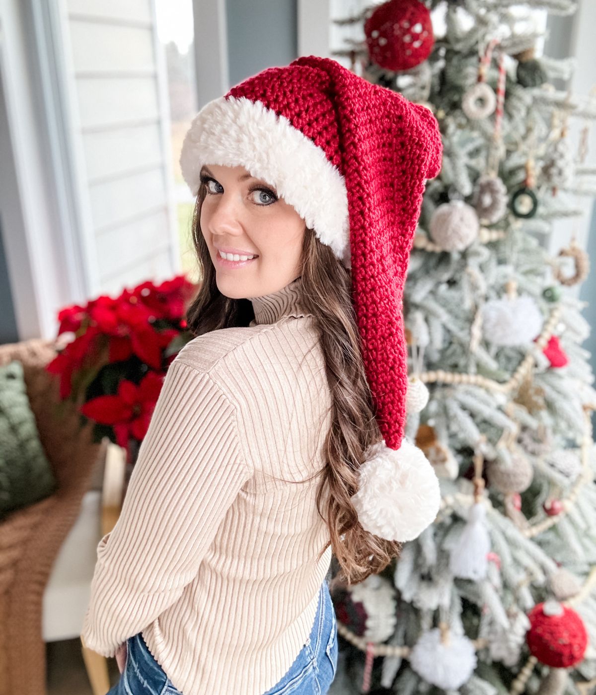 Learn How To Crochet The Perfect Santa Hat