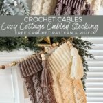 The Best Cabled Stocking Crochet Pattern for Holidays