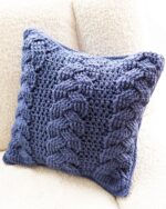 Crochet a Glamorous, Cozy Cottage Cabled Pillow