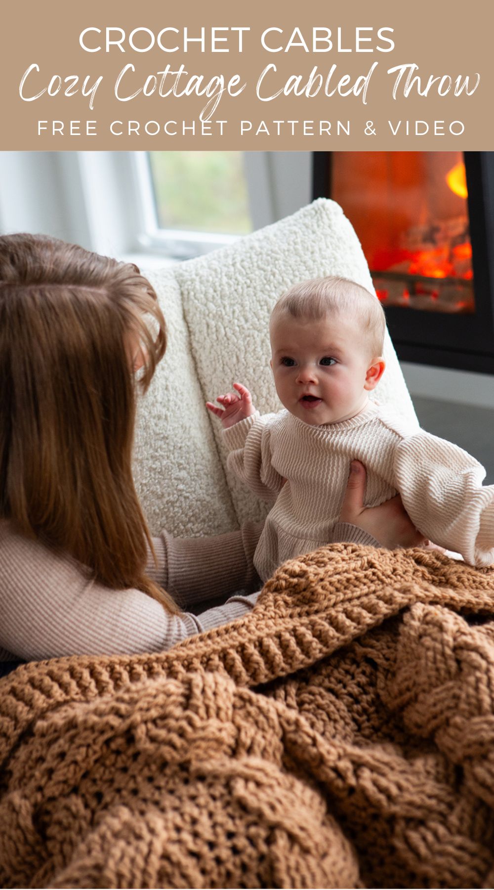 Unlock Your Creativity with This Crochet Cabled Throw Blanket