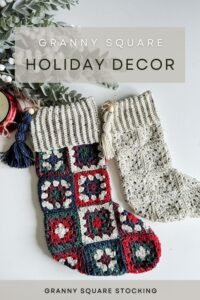 Learn How to Crochet a Christmas Stocking with Granny Squares