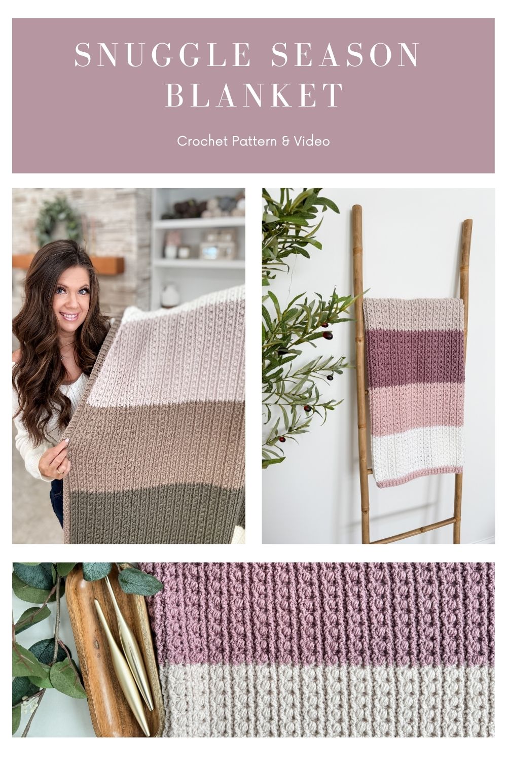 Free Textured Crochet Throw Pattern - MJ's off the Hook Designs