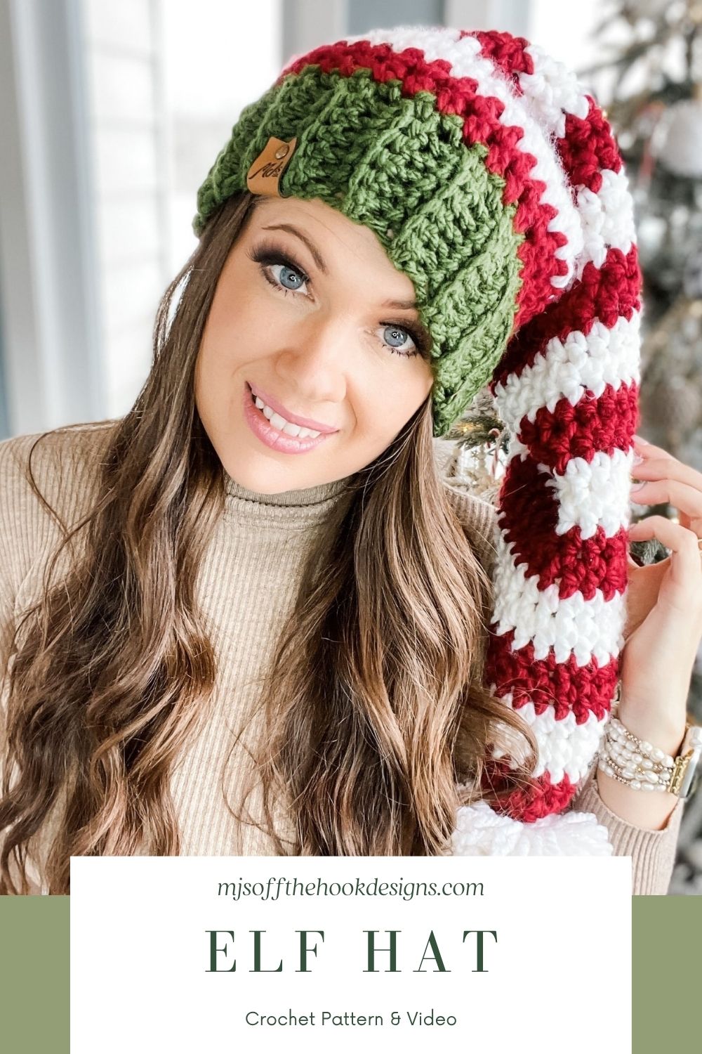 Bulky & Quick Christmas Elf Hat: Free Crochet Pattern - MJ's off the ...