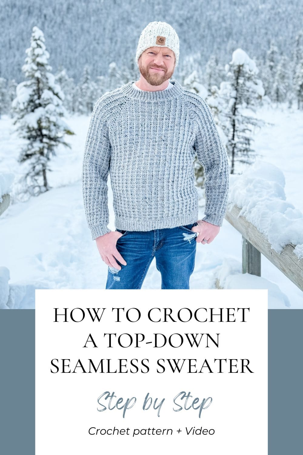 Men's Pullover: The Winter Wonder Cable Sweater Pattern