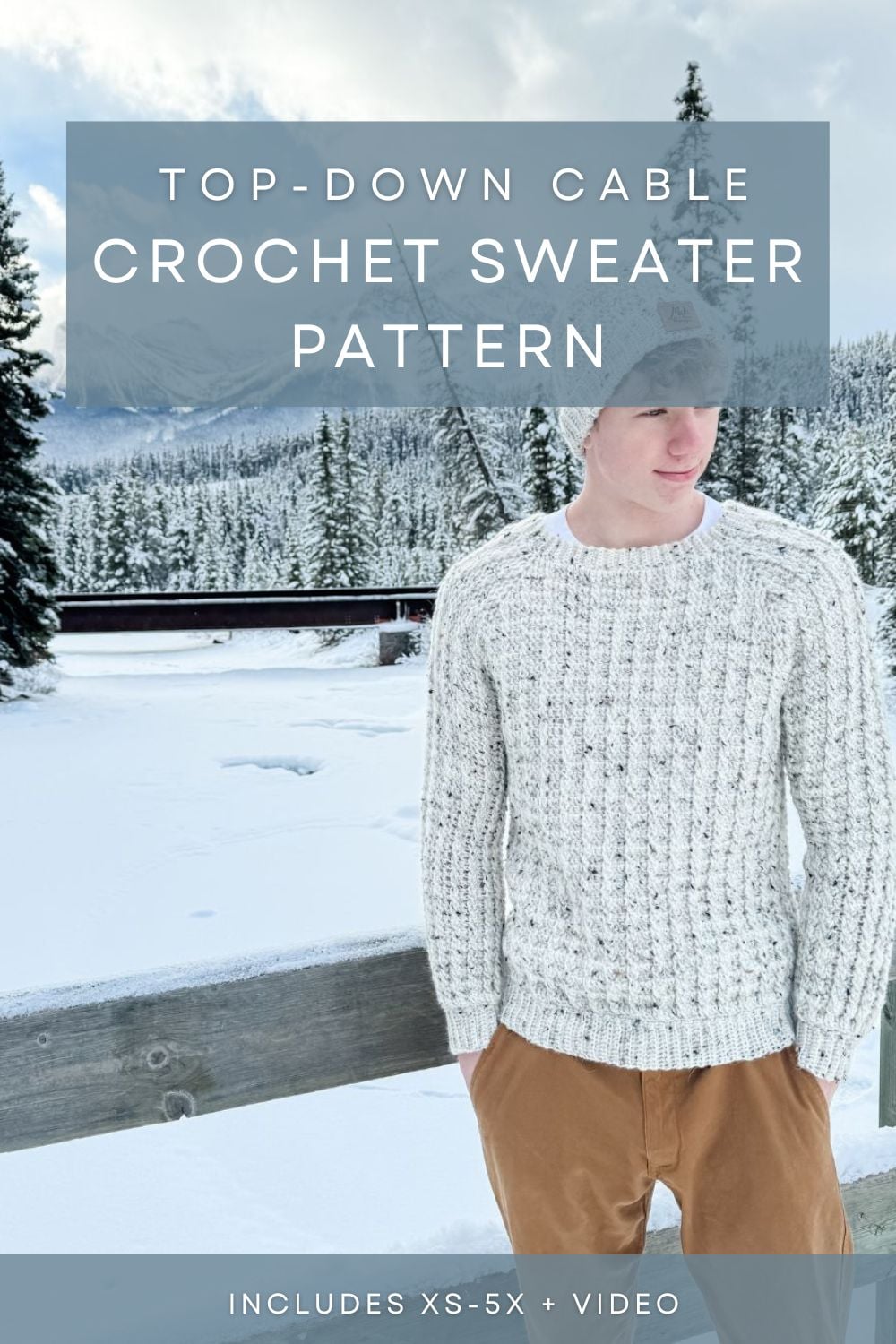 Men's Pullover: The Winter Wonder Cable Sweater Pattern