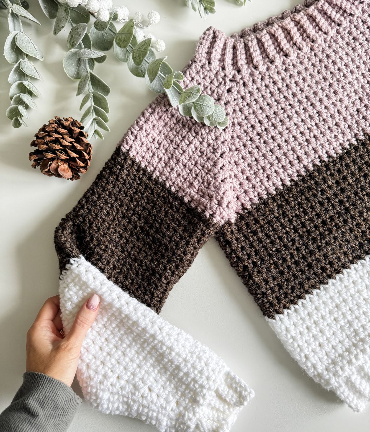 Free Crochet Pullover Pattern: Top-Down Raglan Style