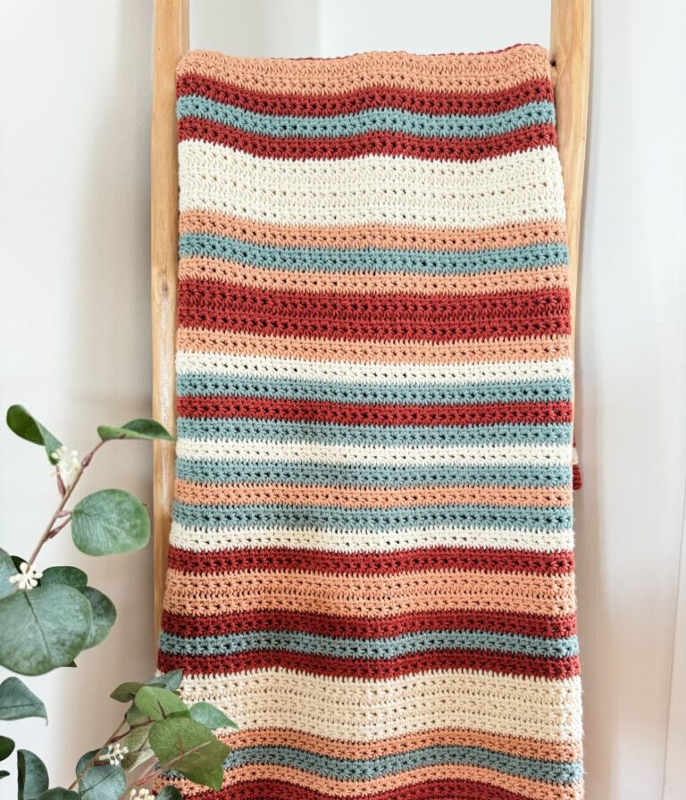 Crochet The Star Stitch: Free Crochet Striped Blanket Pattern