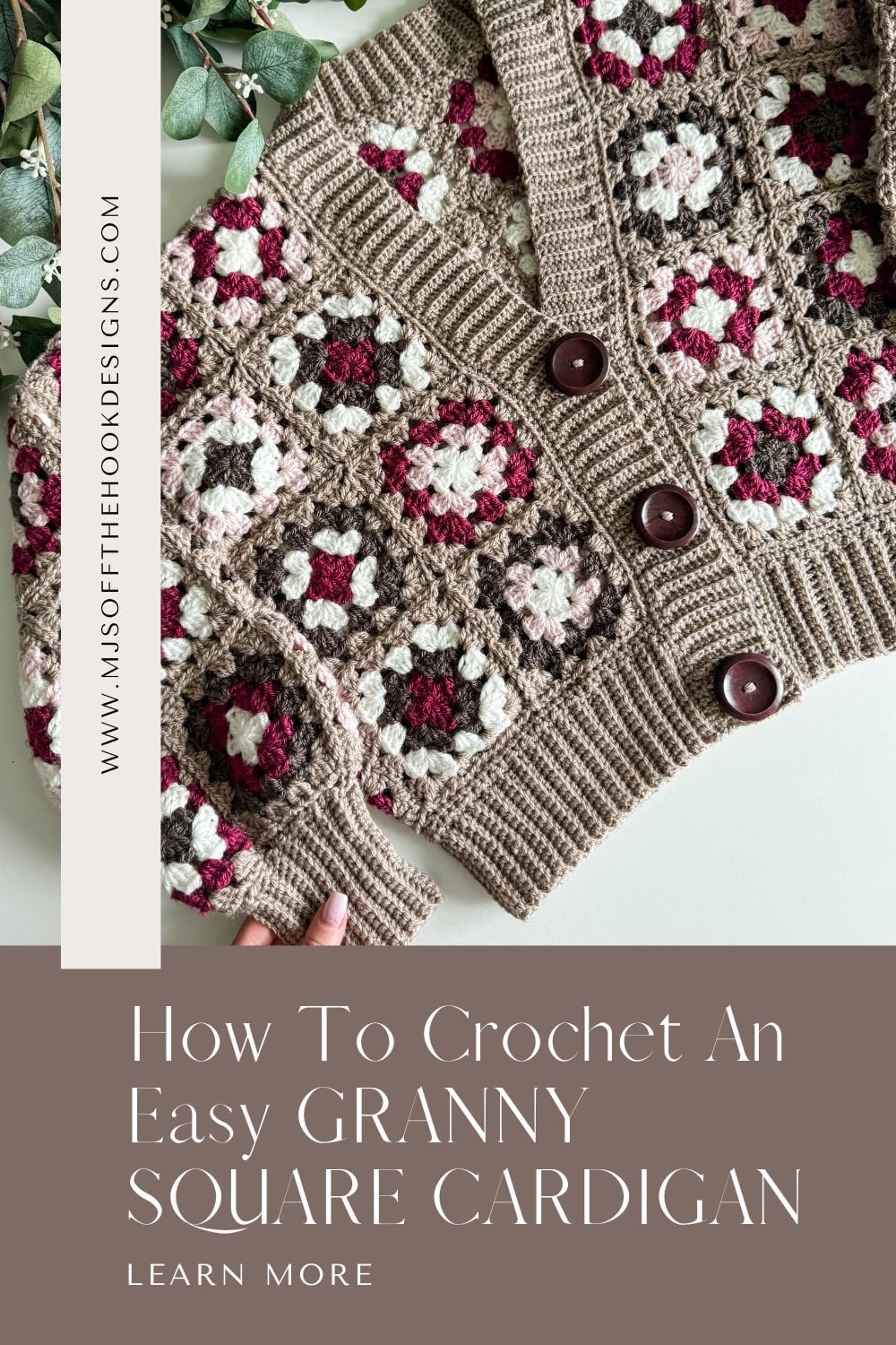 Granny Square Cardigan - Free Crochet Pattern - MJ's off the Hook Designs