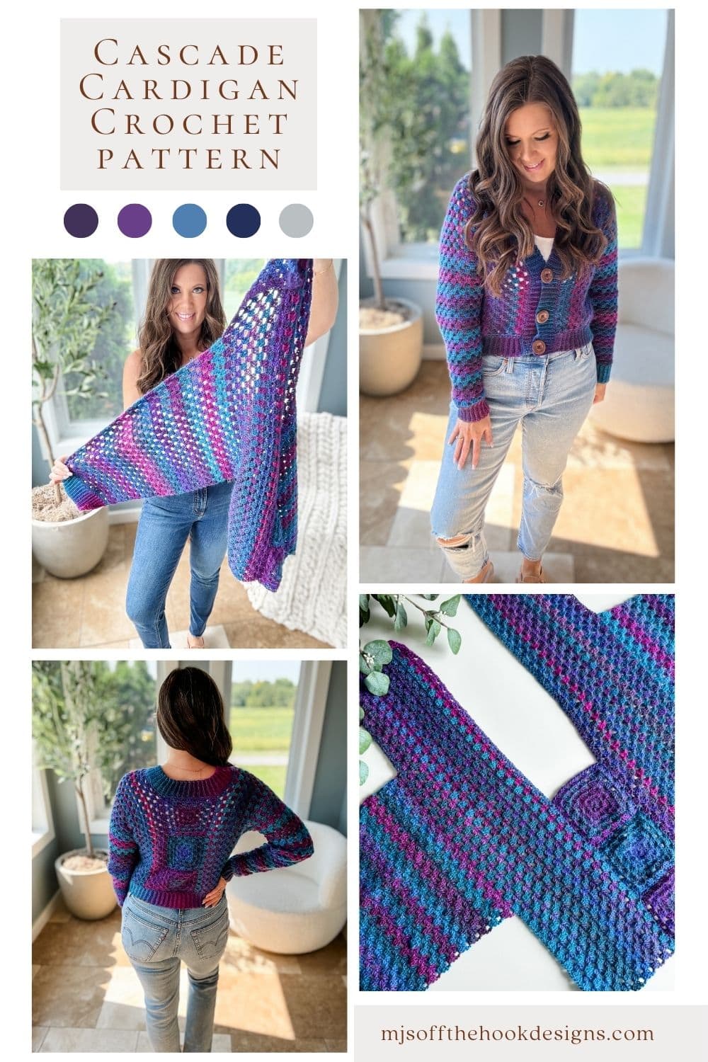 Free Crochet Cardigan Pattern: A Stunning Design - MJ's off the Hook ...