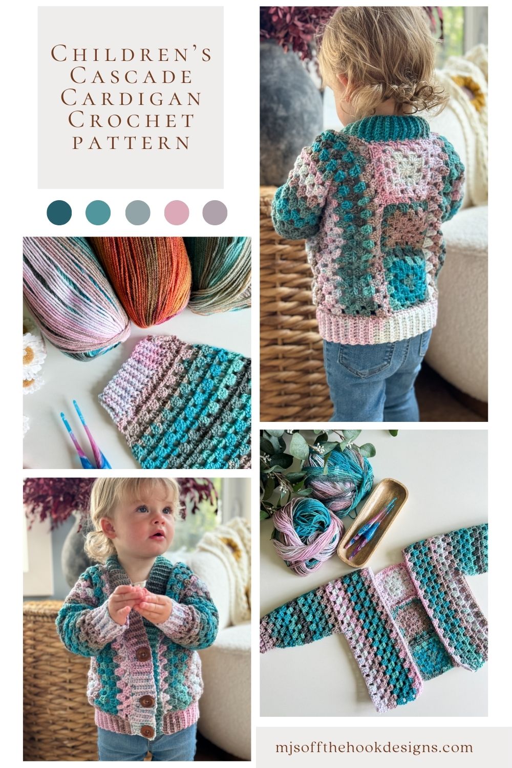 Free Children's Crochet Cardigan Pattern: Step-by-Step Tutorial - MJ's ...