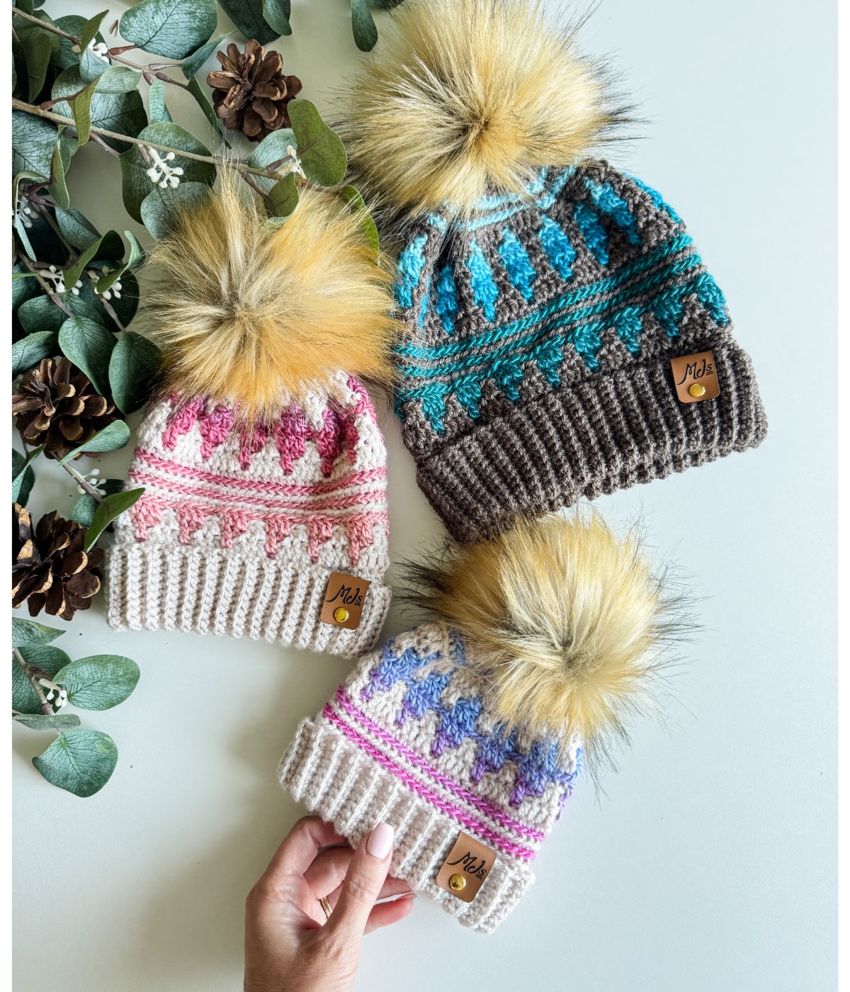 Free Mosaic Hat Pattern: Cozy and Stylish Accessory - MJ's off the Hook ...