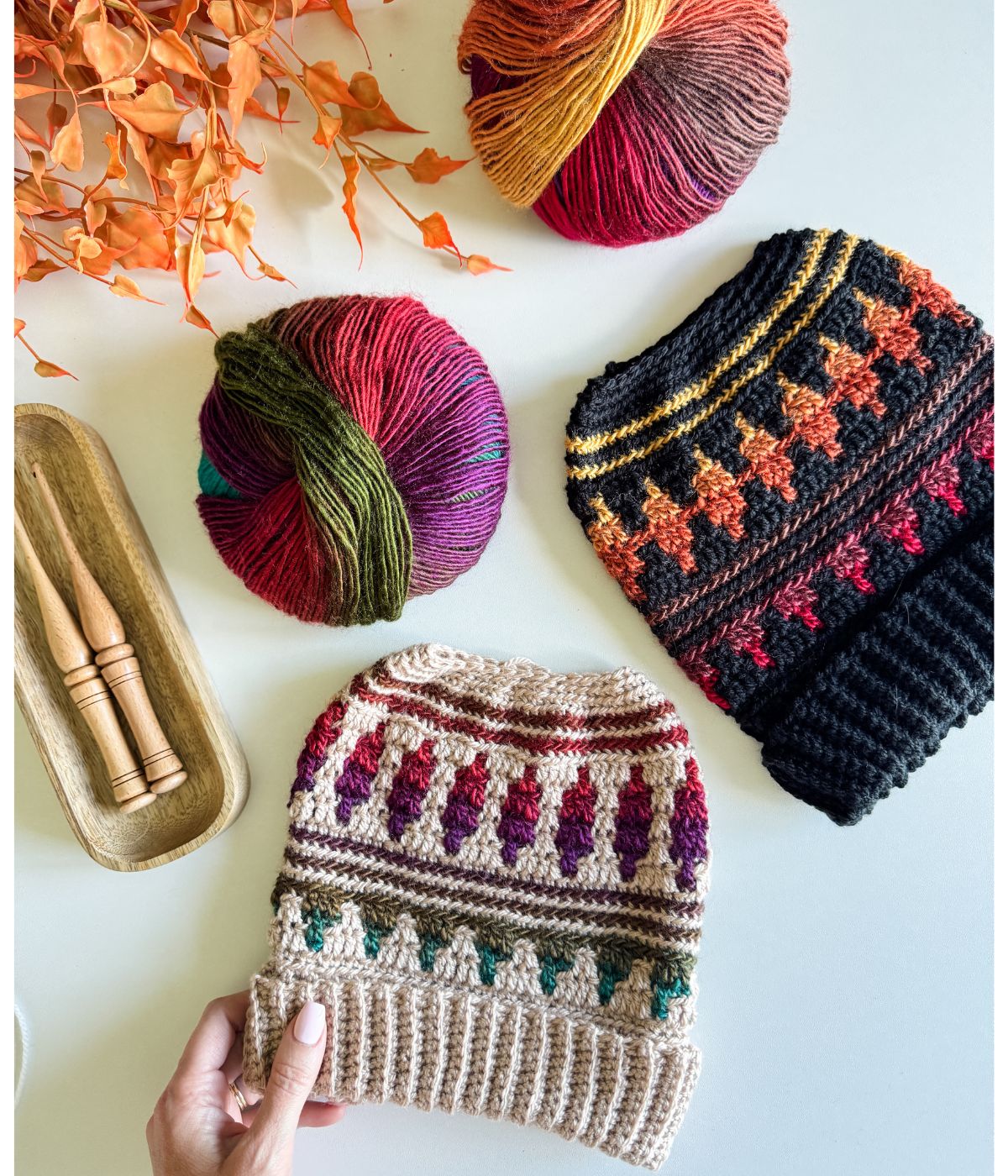 Free Mosaic Hat Pattern: Cozy and Stylish Accessory - MJ's off the Hook ...