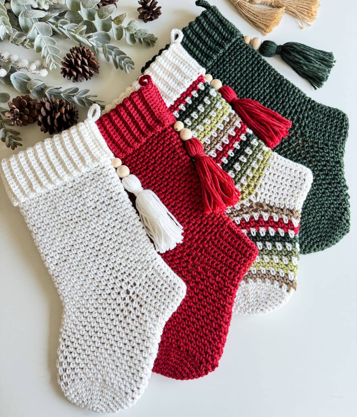 Moss Stitch Crochet Stocking: Free Crochet Pattern - MJ's off the Hook ...