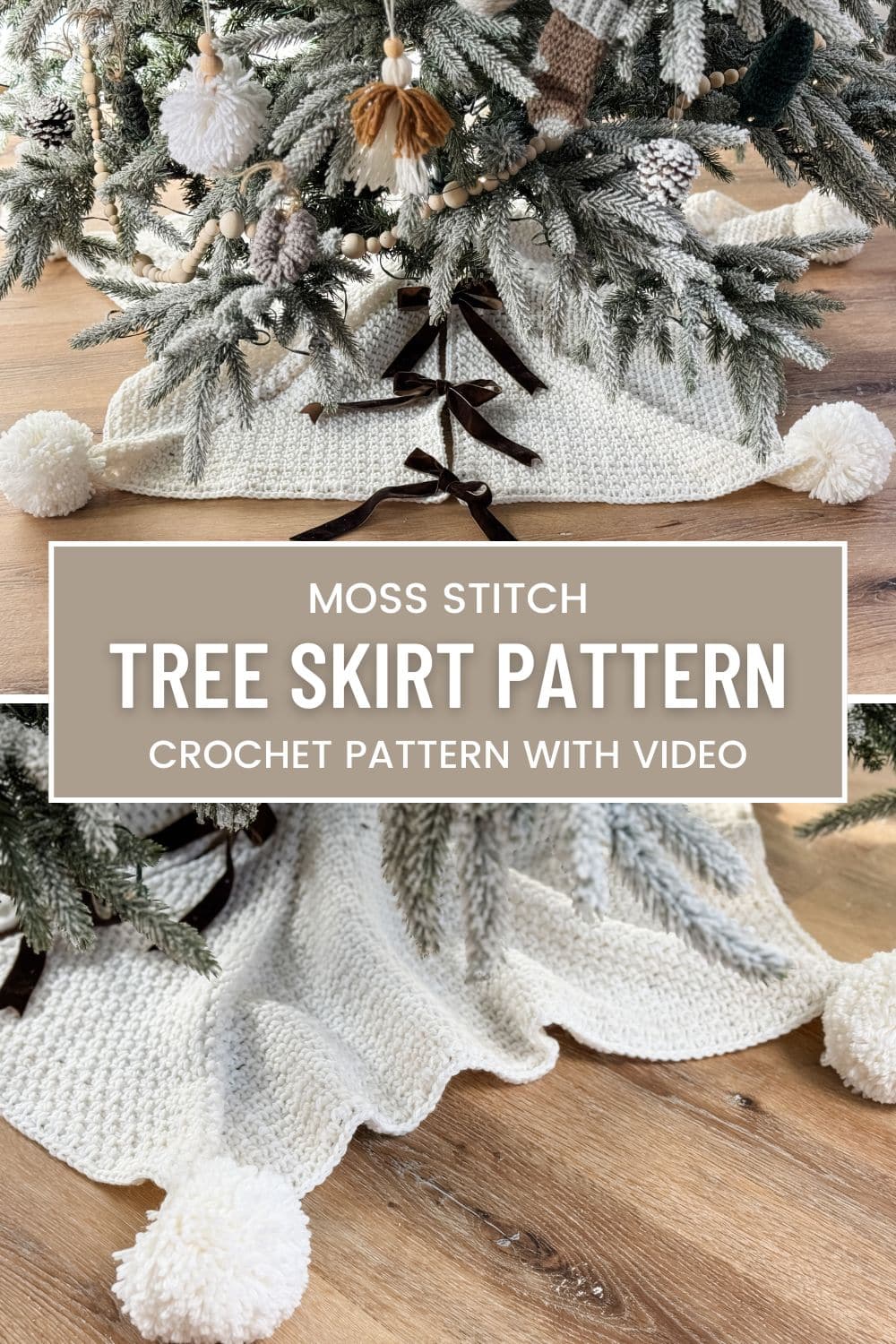 Free Crochet Tree Skirt Pattern for Modern Holiday Decor - MJ's off the ...