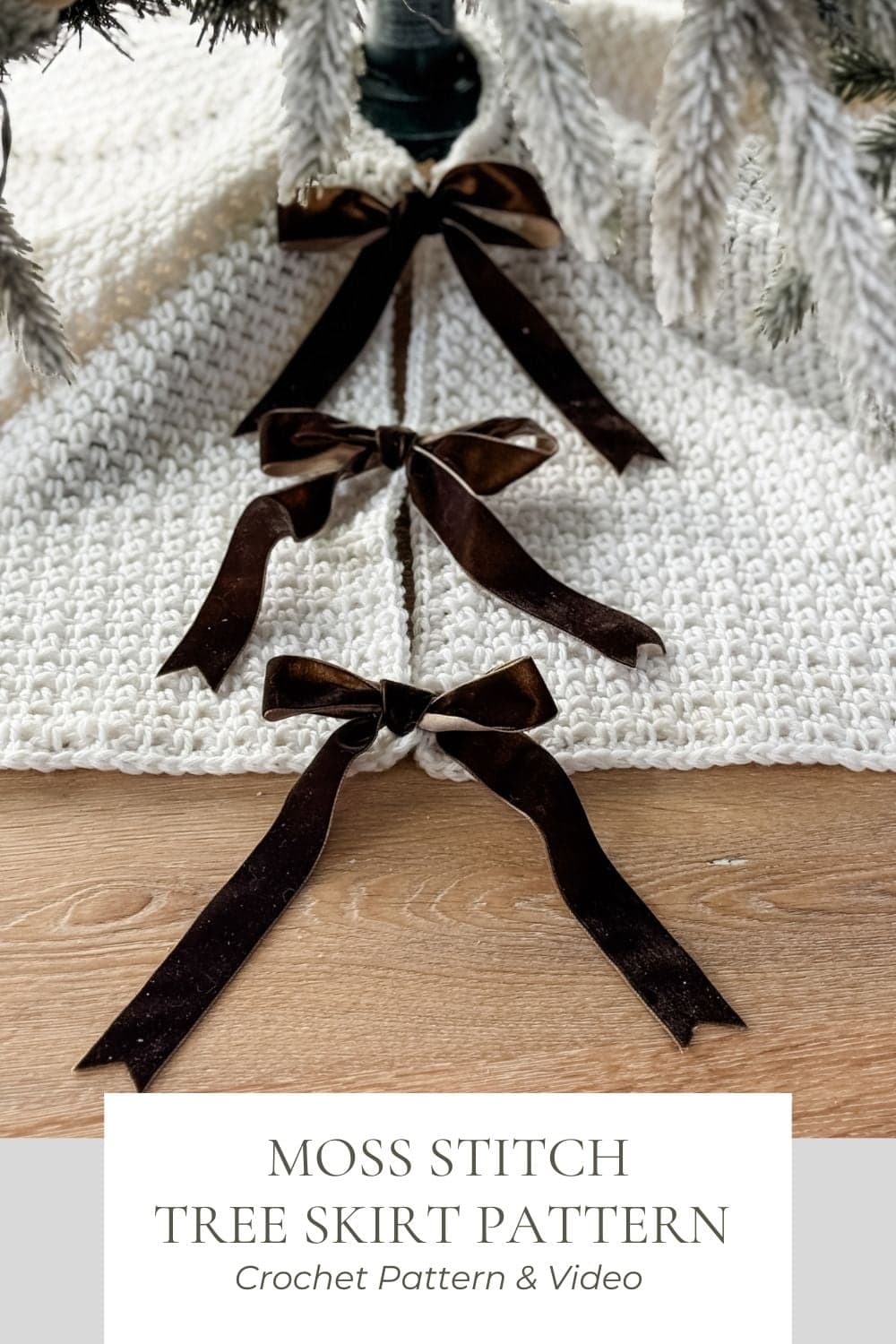Free Crochet Tree Skirt Pattern for Modern Holiday Decor - MJ's off the ...