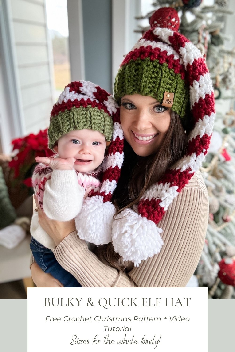 Bulky & Quick Christmas Elf Hat: Free Crochet Pattern - MJ's off the ...