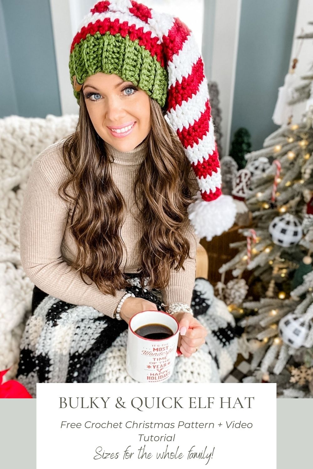 Bulky & Quick Christmas Elf Hat: Free Crochet Pattern - MJ's off the ...