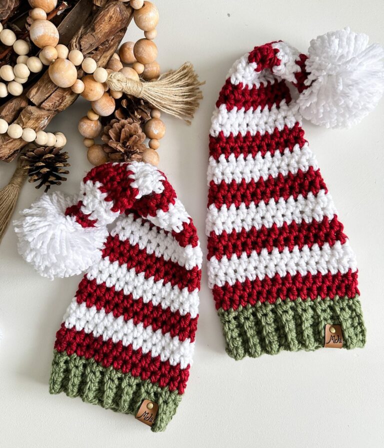 Bulky & Quick Christmas Elf Hat: Free Crochet Pattern - MJ's off the ...