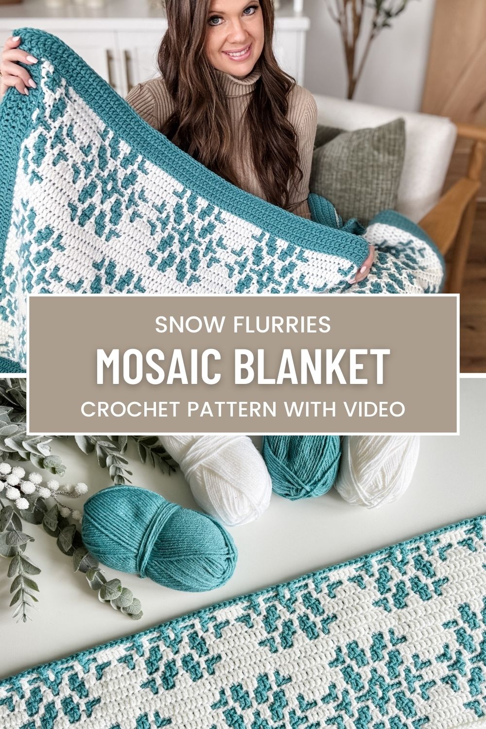 Stay Cozy with this Free Mosaic Crochet Snowflake Blanket - MJ's off ...