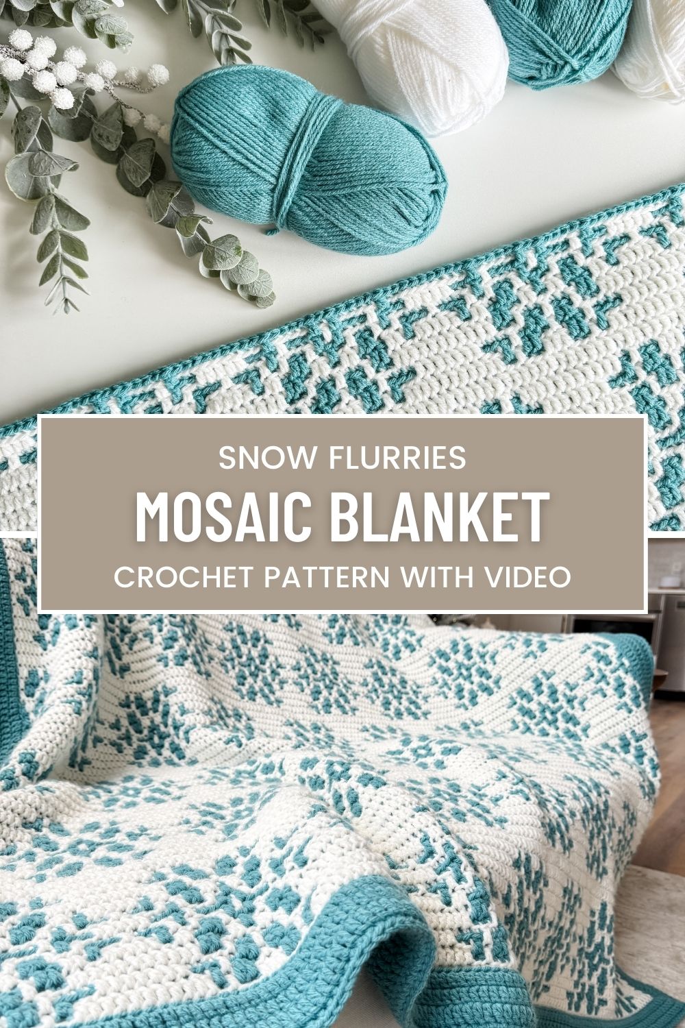 Stay Cozy with this Free Mosaic Crochet Snowflake Blanket - MJ's off ...