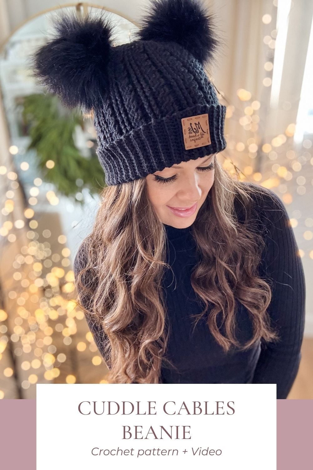 Cuddle Cables Crochet Beanie Free Pattern & Video Tutorial - MJ's off ...