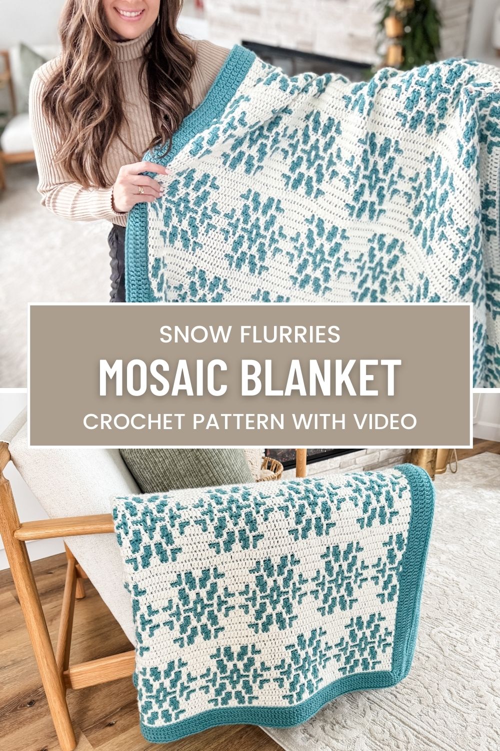 Stay Cozy with this Free Mosaic Crochet Snowflake Blanket - MJ's off ...