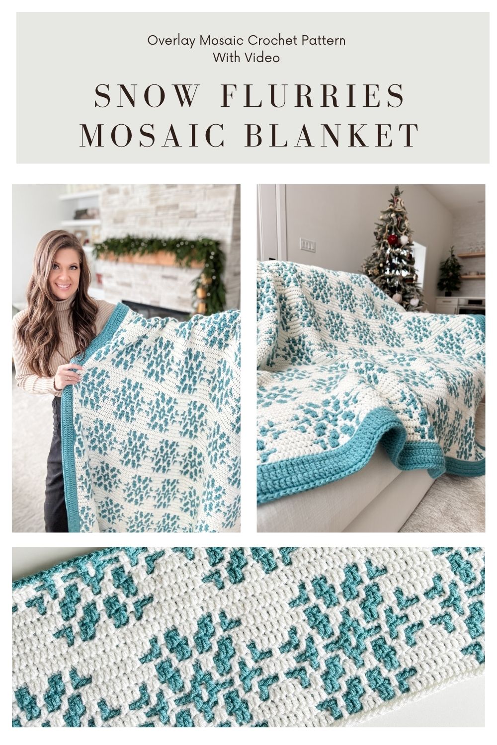 Stay Cozy with this Free Mosaic Crochet Snowflake Blanket - MJ's off ...